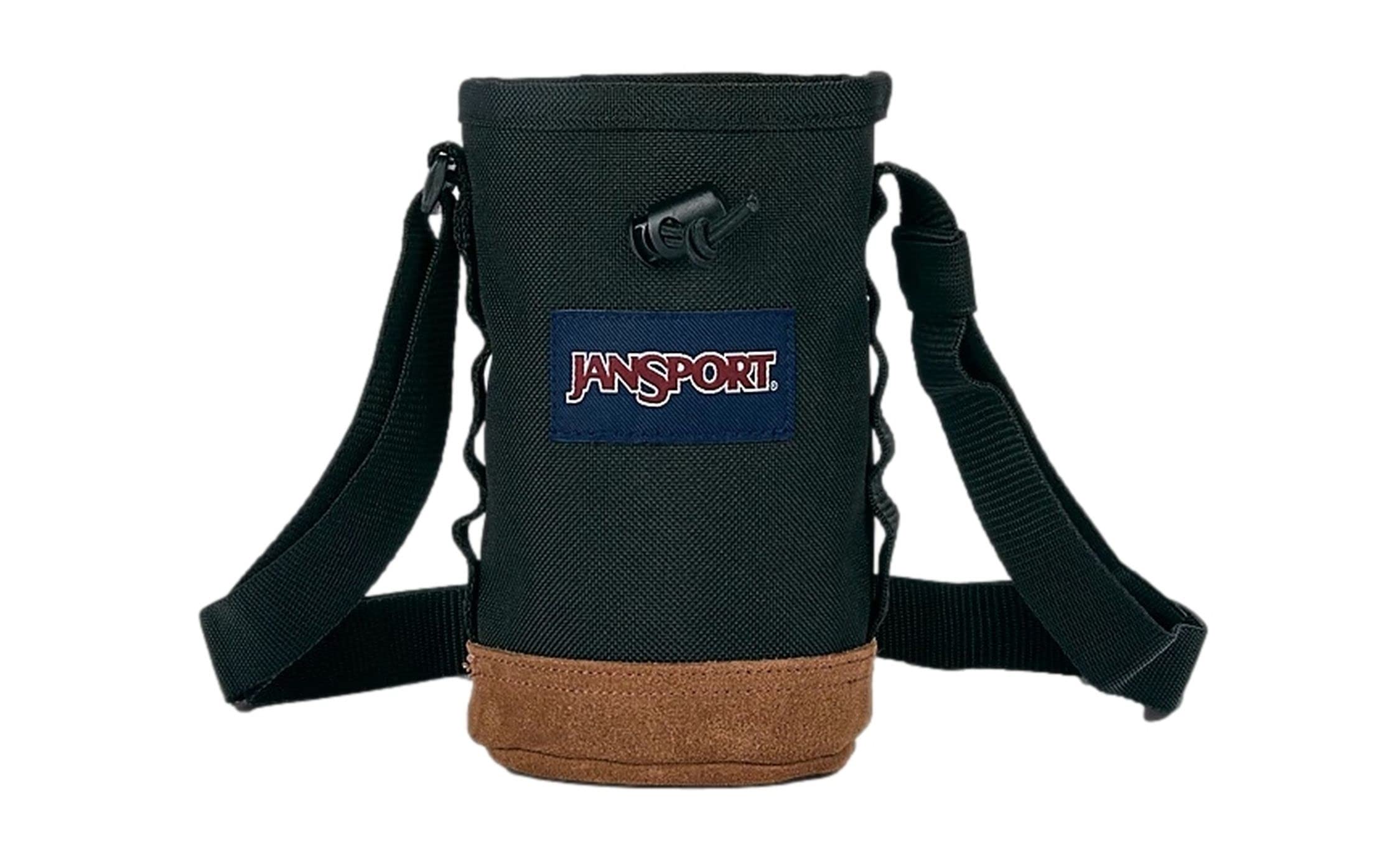 JanSport Kitsack Water Bottle Holder Carrier with Sling Strap - Black