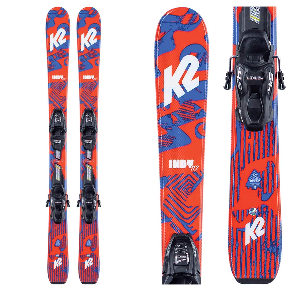K2 Indy Jr Skis + FDT Bindings - 2021 - Boys - 88 cm