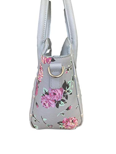 Luv Betsey Kassie PVC Top-Handle Satchel with Crossbody Strap Grey One Size