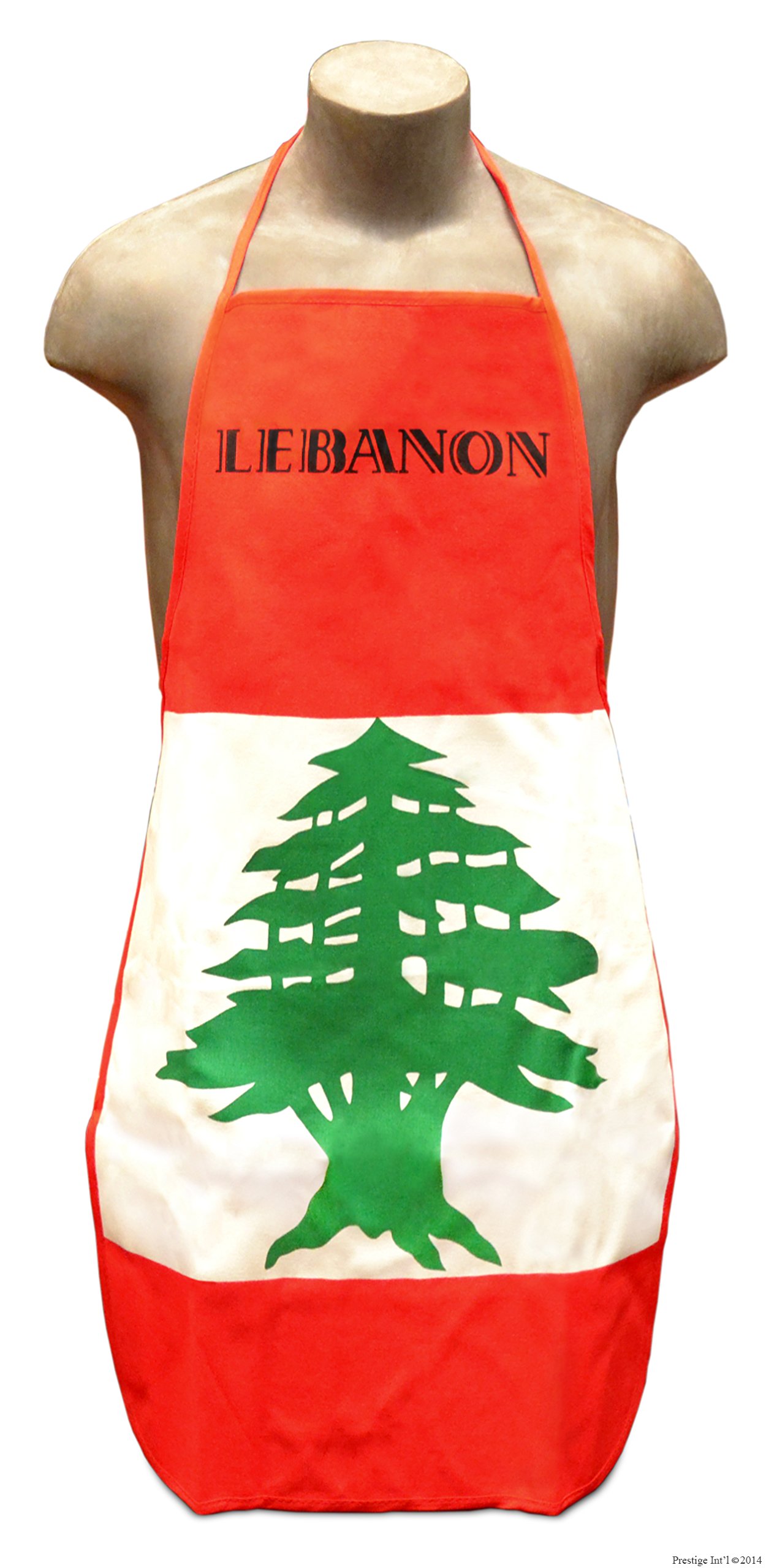 Lebanon Flag Kitchen & BBQ Set w/ Apron, Oven-mitt & Pot-holder Lebanese