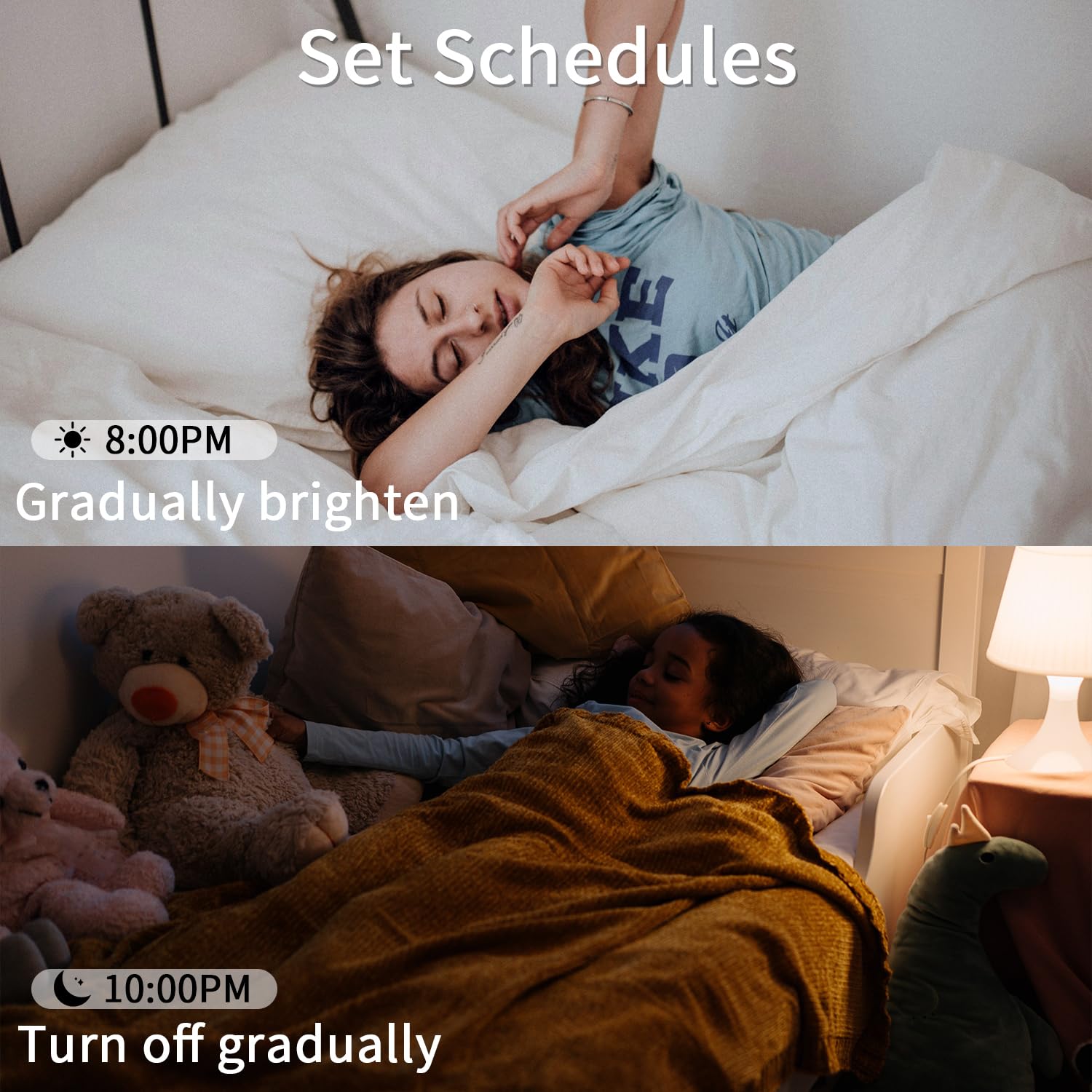 XFOX Bluetooth Tuya Smart Life App Light Bulb, A19 E26 LED Bulbs Dimmable and CCT + Full RGB Color Changing Lighting Bulbs 800LM 60W Equivalent 1 Pack(Don't Support WiFi/Alexa)