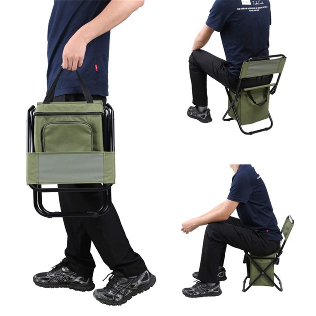 LMMDDP 10L Large Capacity Ice Storage Bag Chair Foldable With Backrest High Load-Bearing Outdoor Fishing Tools 100KG Load-Bearing