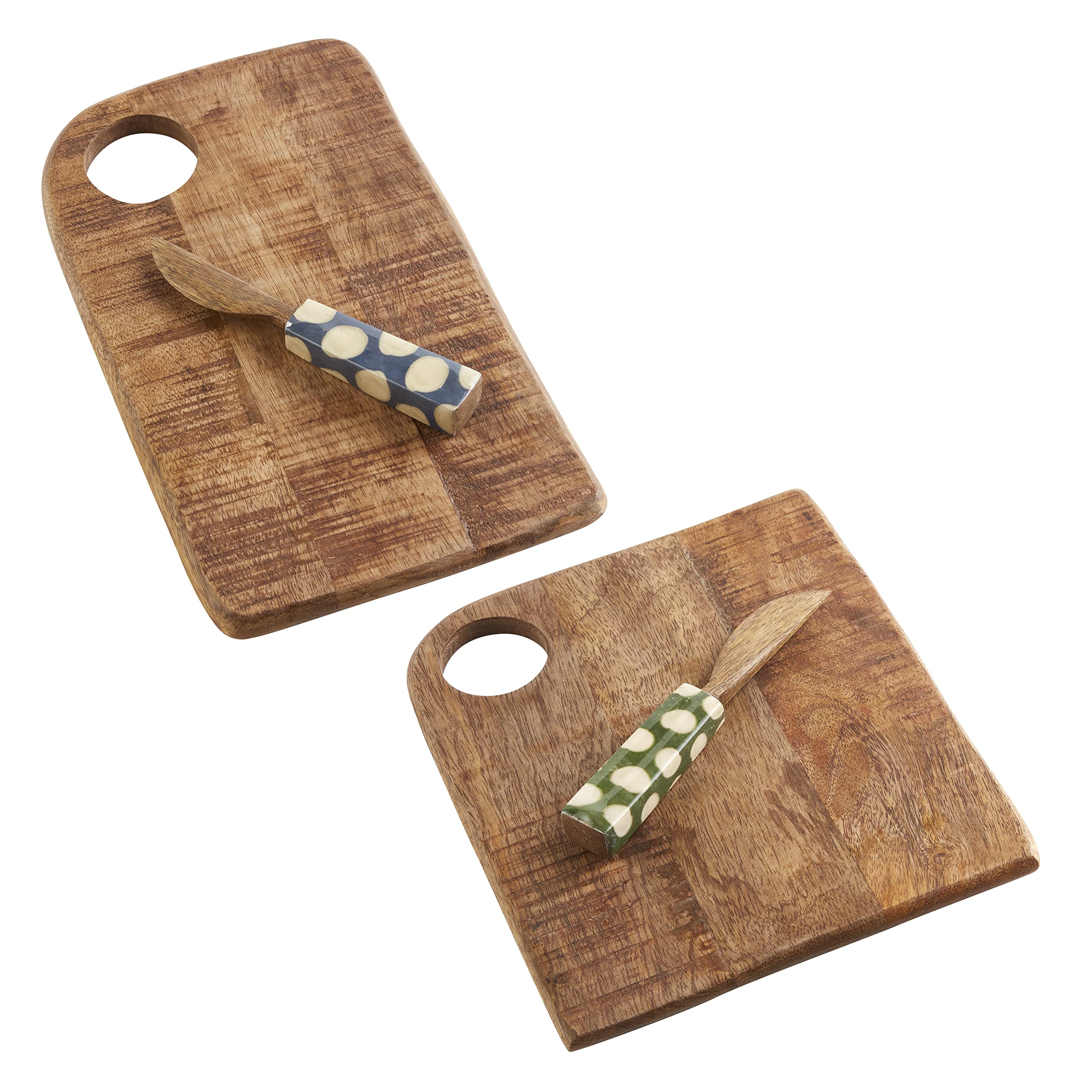 Mud Pie Square Dot Cutting Board, square 8 1/2" x 7"