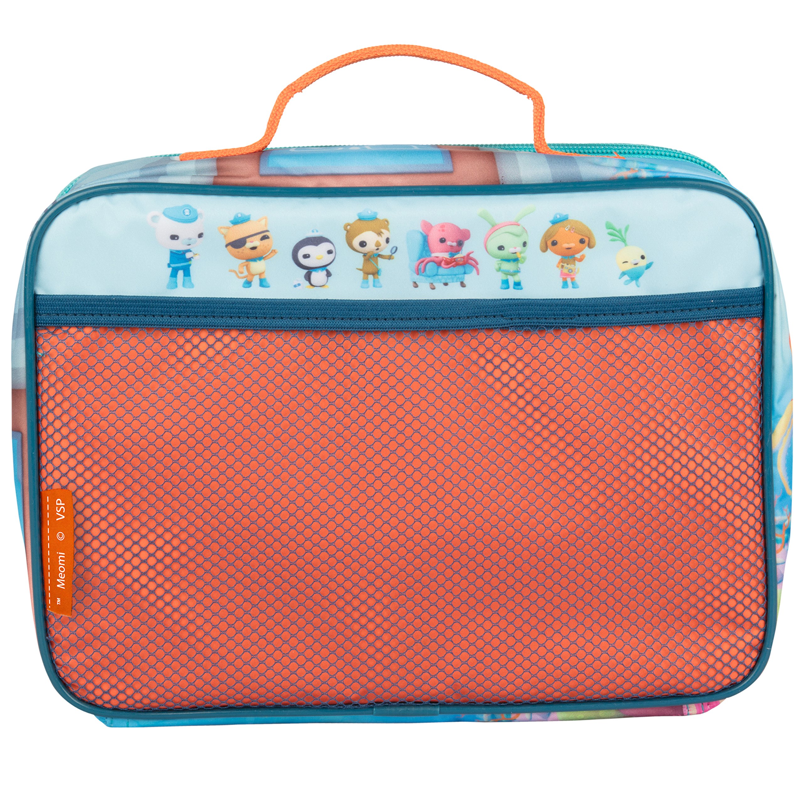 OCTONAUTS Insulated Lunch Sleeve - Reusable Heavy Duty Tote Bag w Mesh Pocket - Rescue Mission