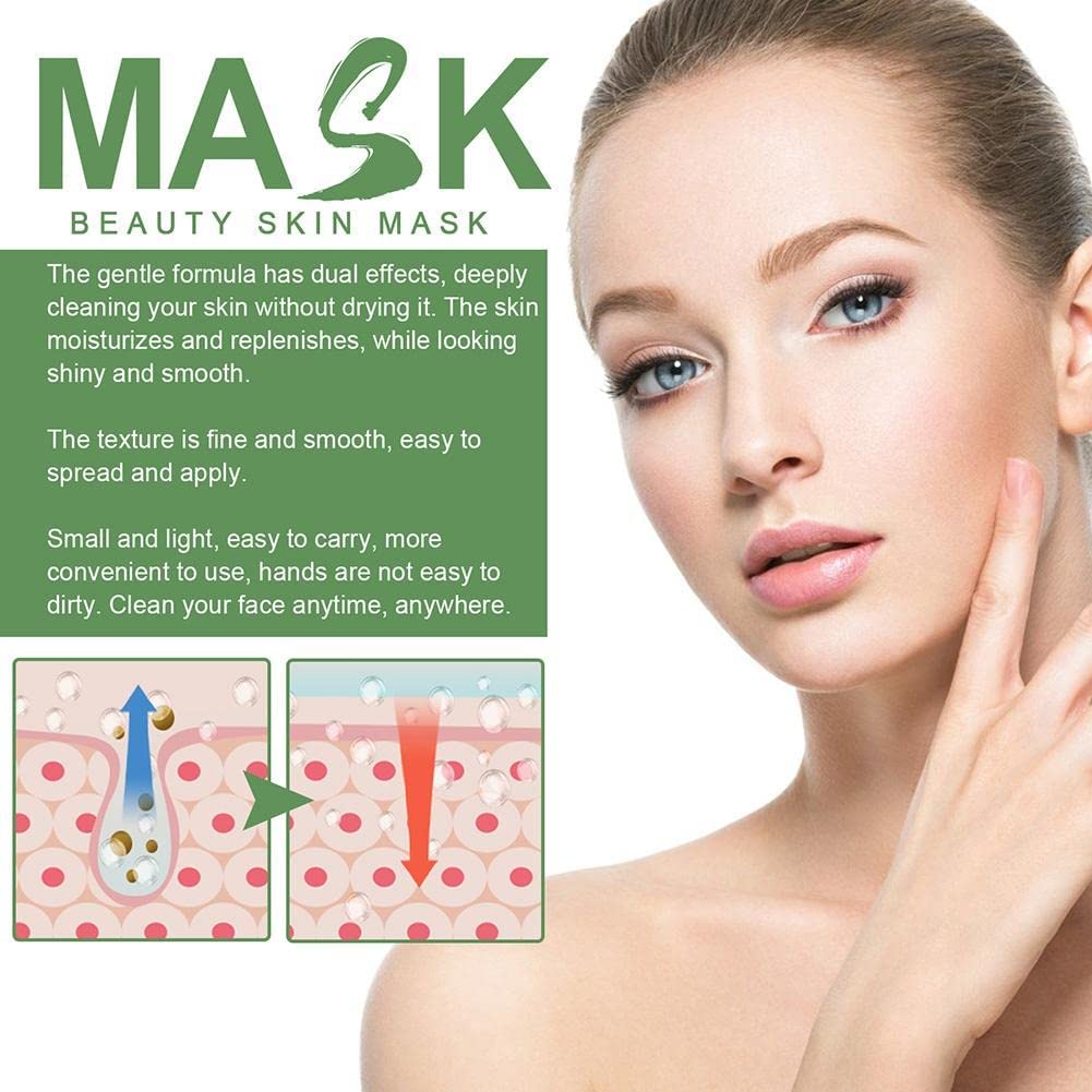 Oneews Green Tea Mask Stick, Green Tea Deep Cleanse Mask Atheniz Blackhead Remover, Natural Green Tea Deep Cleanse Mask Stick For All Kind Skin Type (1Pack)