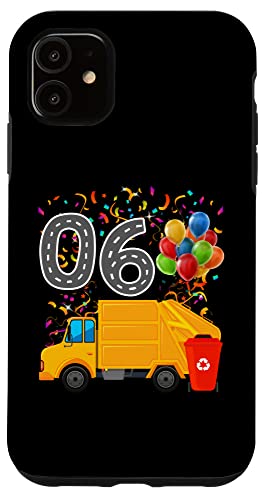 iPhone 11 Happy O6 Birthday Rear Loader Garbage Truck Case