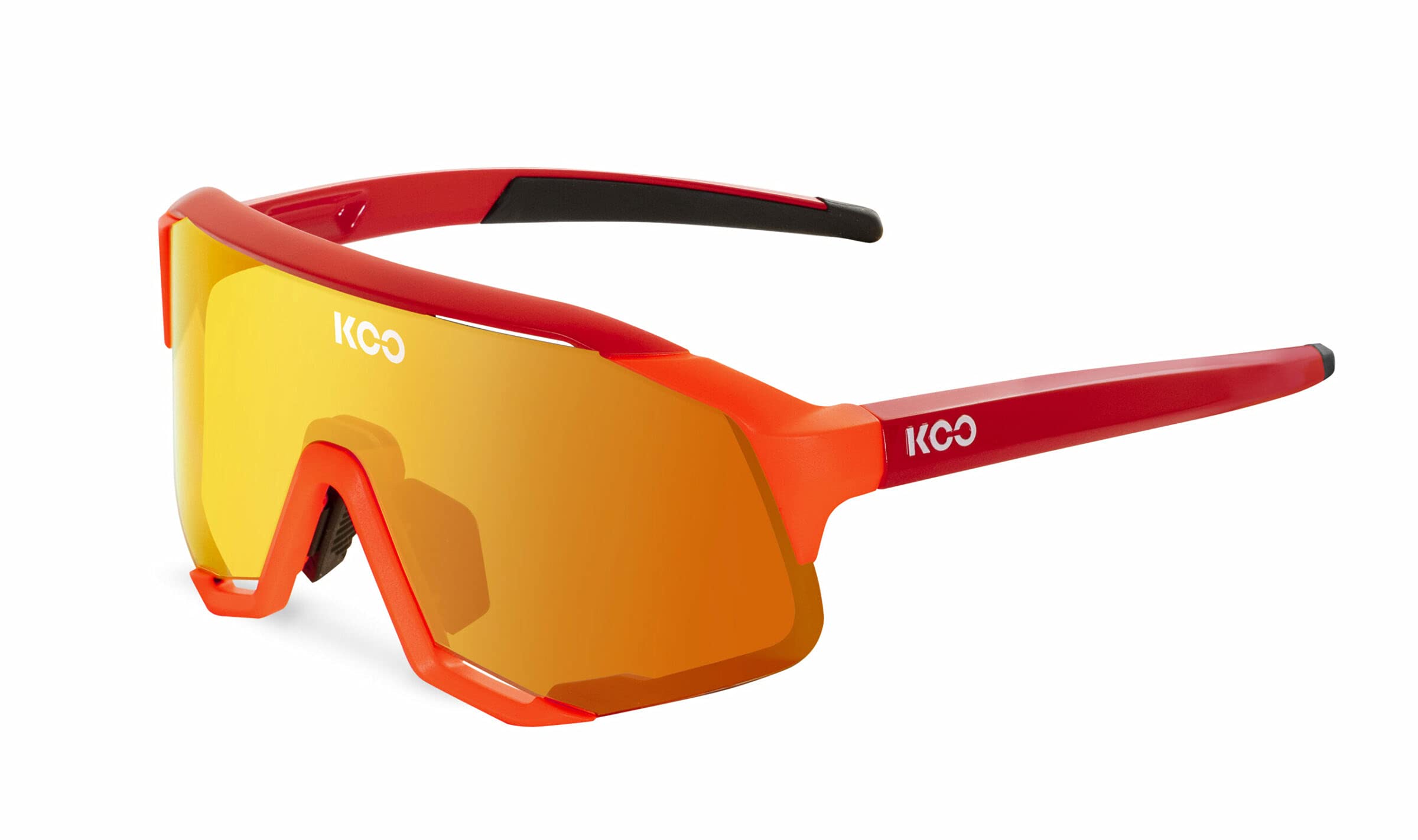KOO Cycling Sunglasses DEMOS Orange Fl/Red L.Red MR [Size ONE]