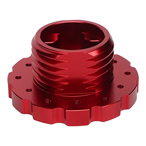 Naroote Sim Racing Gaming Steering Wheel Adapter, Gaming Steering Wheel Adapter CNC Machined Professional for Game Accessories (Red)
