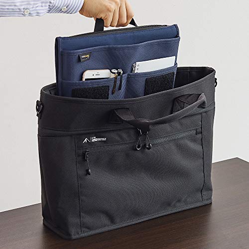 LIHIT LAB Tablet Sleeve with Pockets, 11.5 x 1 x 9.5, Black (A7767-24)