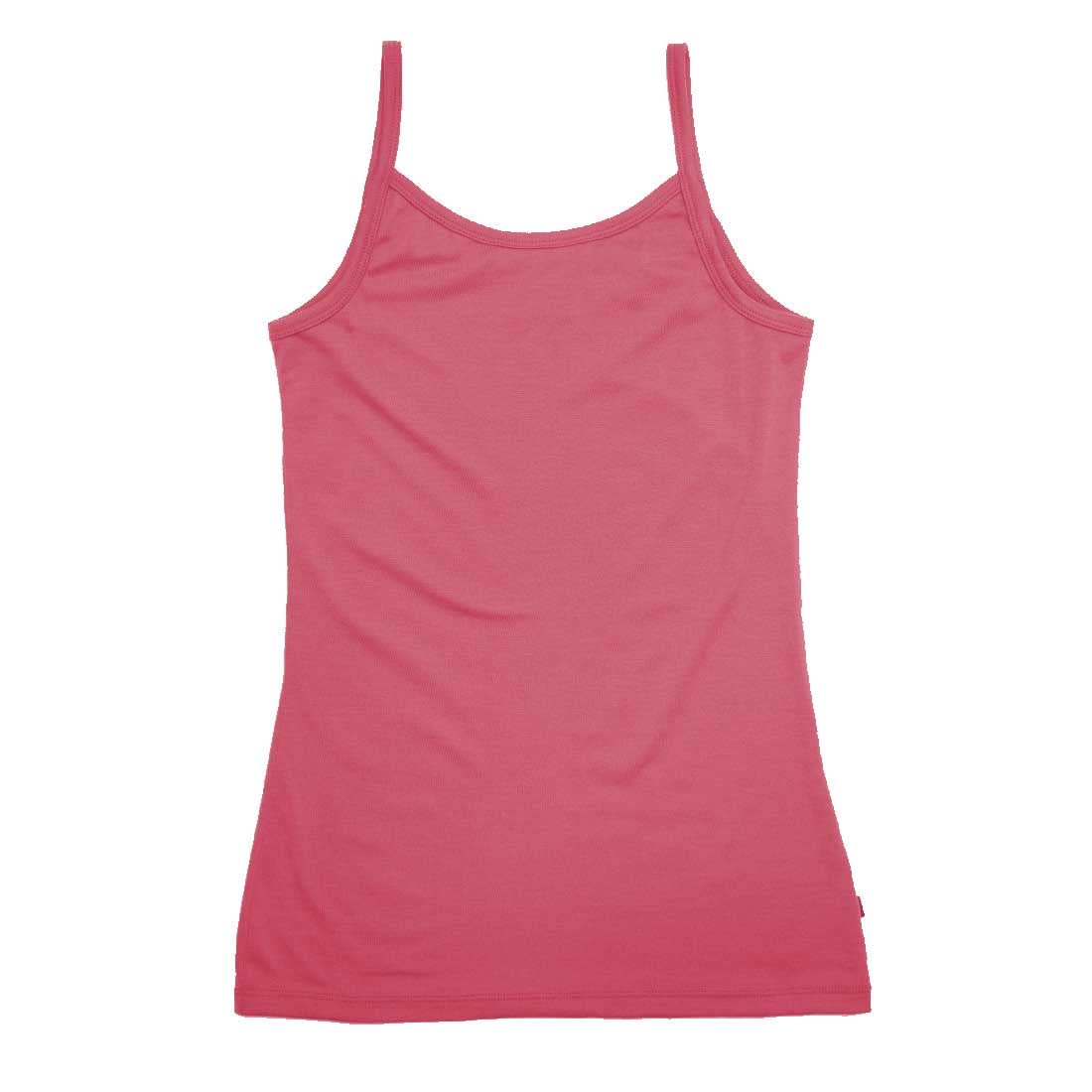 Merino 365 Womens Slim Cami 100% Merino Tank Top, Small, Pink