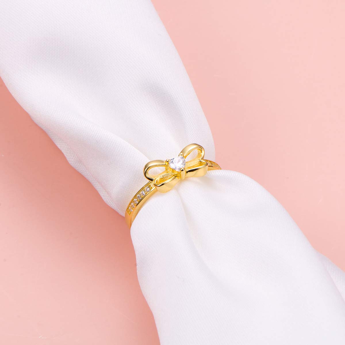 Ladytree Anxiety Fidget Spinner Spinning Stress Band Ring for Women 925 Sterling Silver Boho Statement Thumb Ring Stress Relief Jewelry Gifts