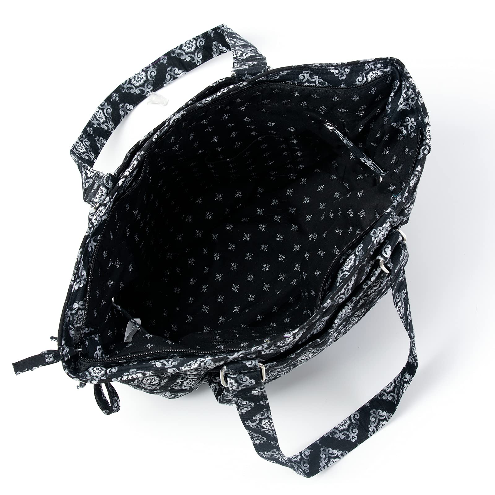 Magou Quilted Tote Bag for Women Signature Cotton Shoulder Bag Lightweight Handbag for Shopping Workout