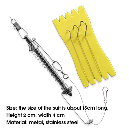 LEAQU Automatic Spring Hook Portable Automatic Spring Hook Fishing Tool Flexible Strong Strength Sets