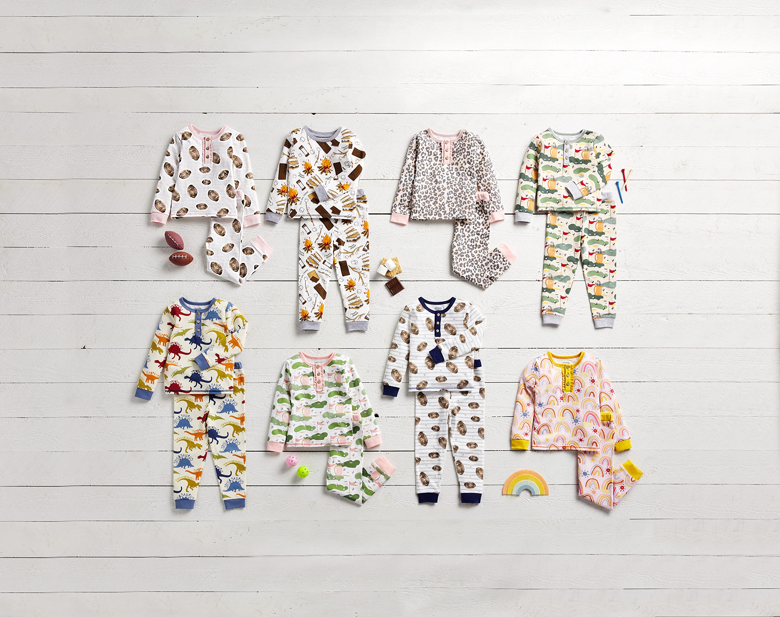 Mud Pie baby girls Leopard Pajama Set and Toddler Sleepers, Leopard, 5T US