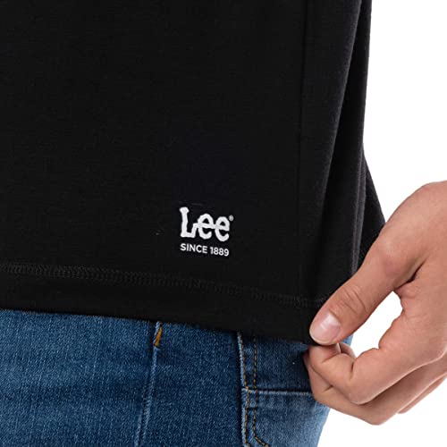Lee Men's Quick Dry Long Sleeve Tee, Black, Large
