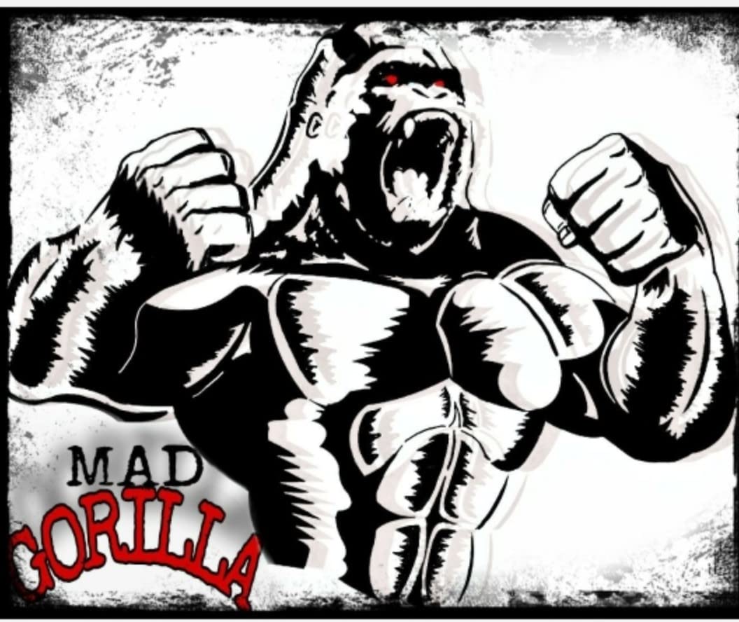 Mad Gorilla Liquid Chalk, Gym Chalk, Weight Lifting, Rock Climbing, Cross Training, Olympic Lifting, & Powerlifting, Gym Training Workout Chalk for Hands. Sanitizing Formula, white, 8.45 oz (250 ml)