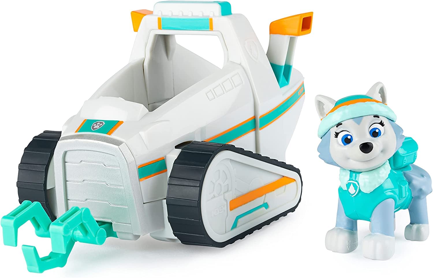 Paw Patrol Everest’s Snow Plow & Paw Patrol, Rex’s Dinosaur Rescue Vehicle with Collectible Action Figure Bundle