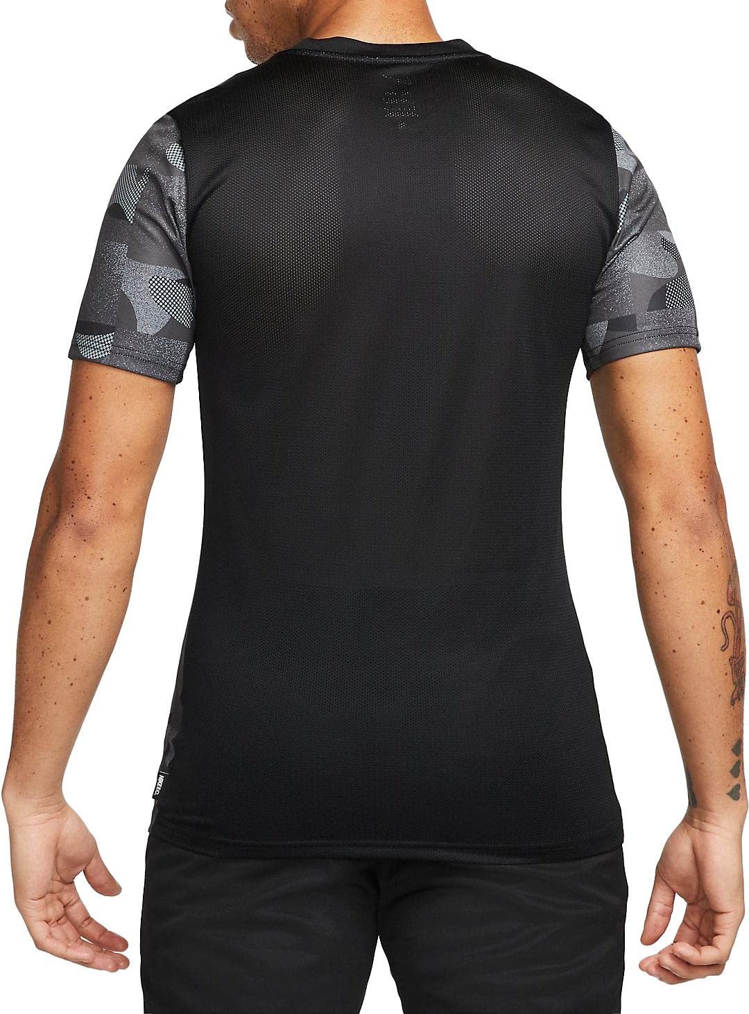 Nike F.C. Dri-FIT Men's Soccer Top Shirt Short Sleeved (Extra Large) Black Grey