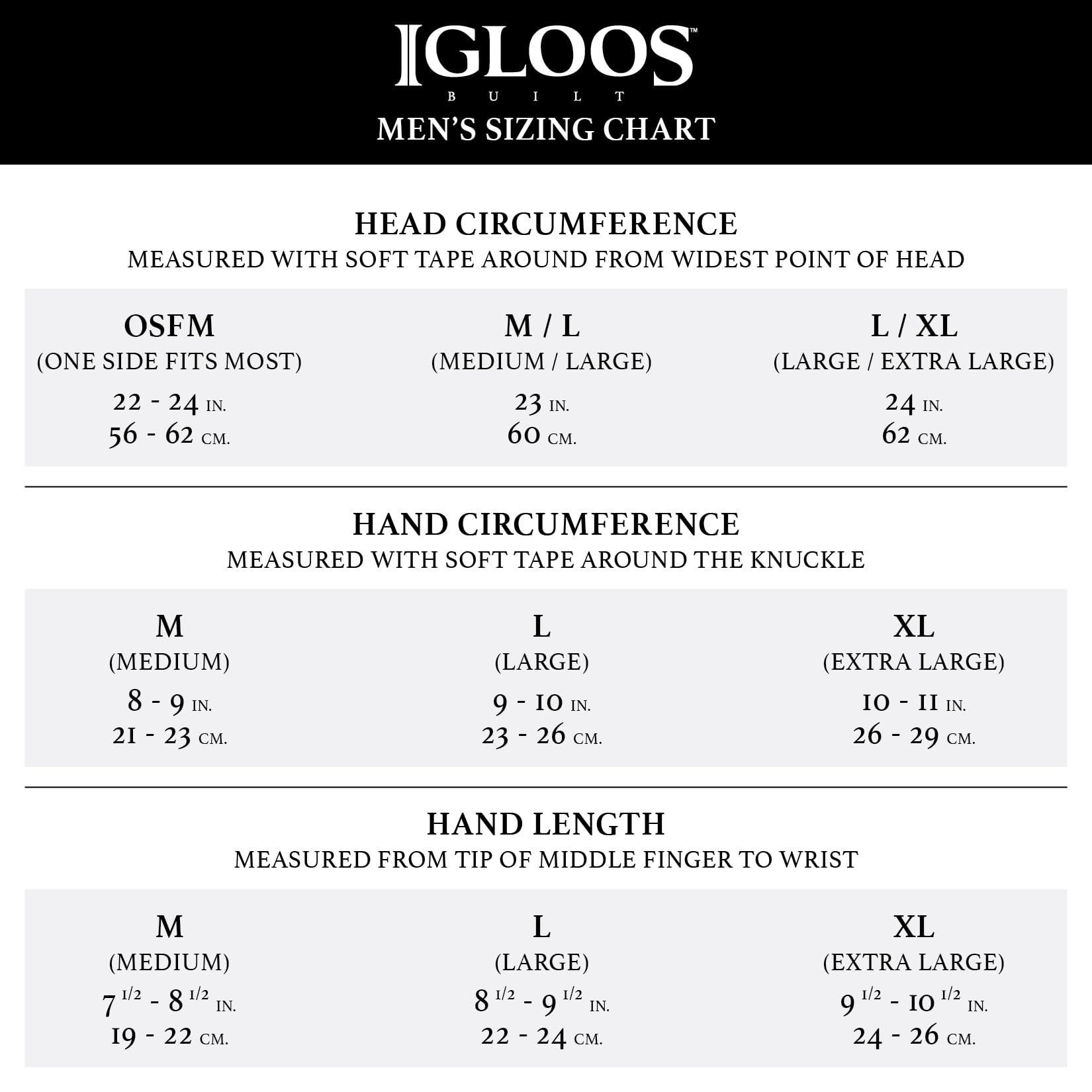 IGLOOSBUILT Men's Insulated Waterproof Fleece Gloves, Charcoal, Medium/Large