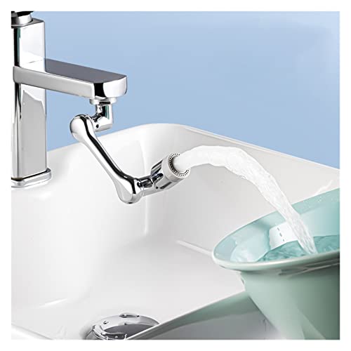 Multifunctional 720 Rotatable Faucet Extender Sprayer Head Two Outlet Mode Splash Filter Movable Kitchen Bathroom Tap