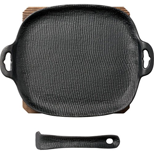 Oigen Nambu Ironware U-33 Frying Pan Grill Solid Type Black Color