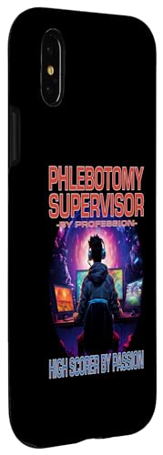 iPhone X/XS Phlebotomy Supervisor Funny Gamer - Fun Pun Gaming Case