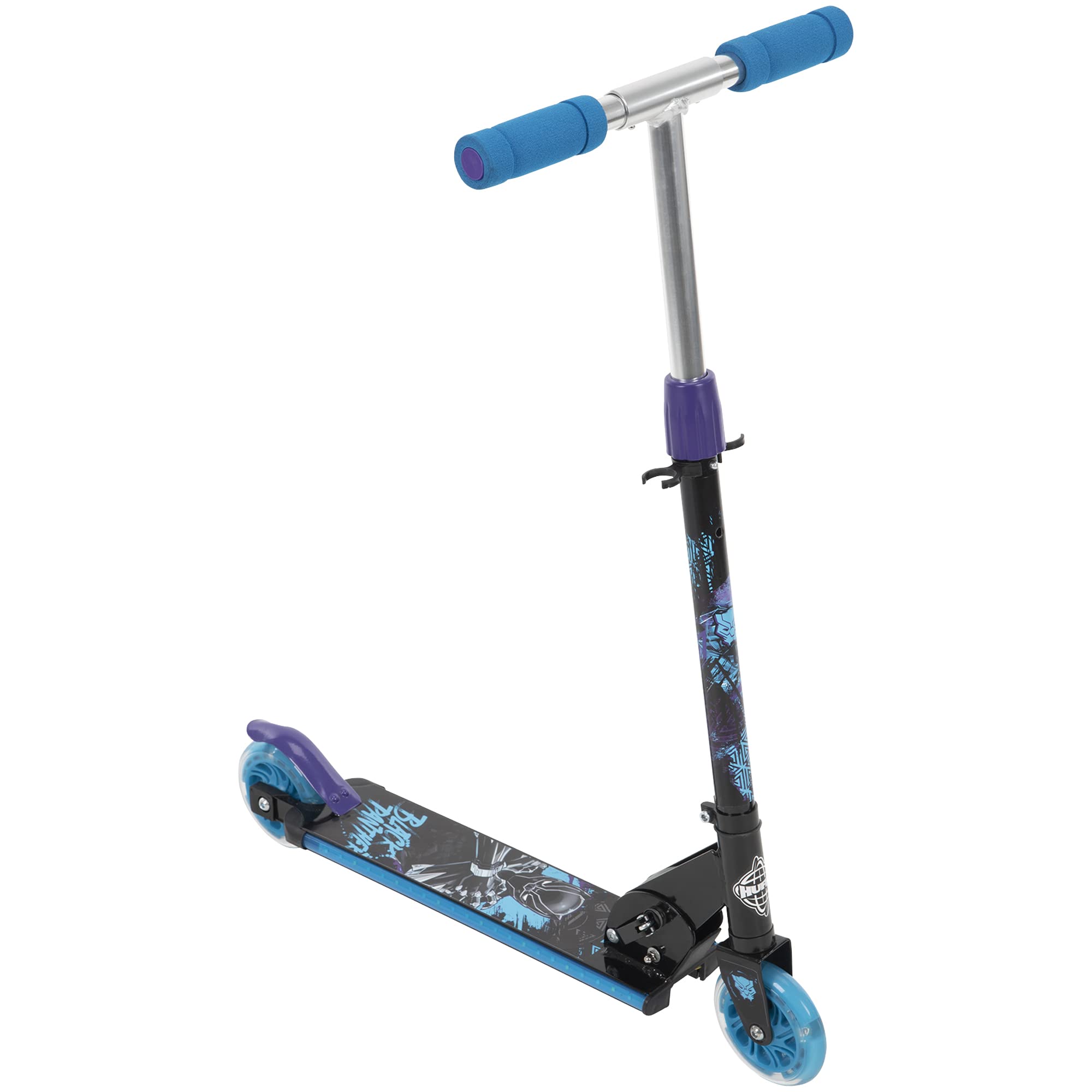 Huffy Disney Frozen Electro-Light Inline Scooter for Kids, Blue