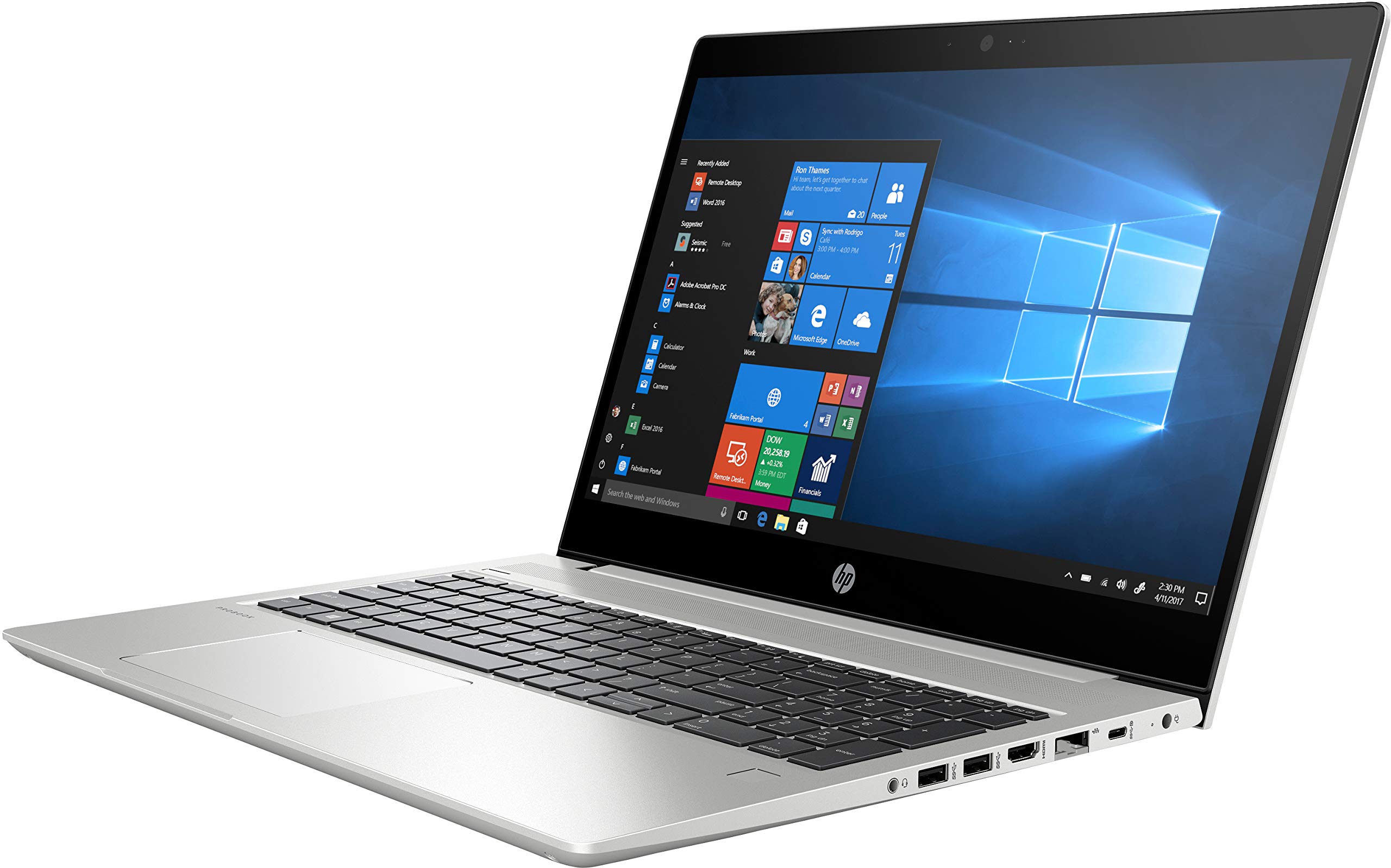 HP ProBook 450 G6 15.6-inch Laptop 5YH12UT (Pike Silver Aluminum) Intel i7-8565U, 8GB RAM, 256GB SSD, 15.6-inch 1920x1080, Win10 Pro 64-bit