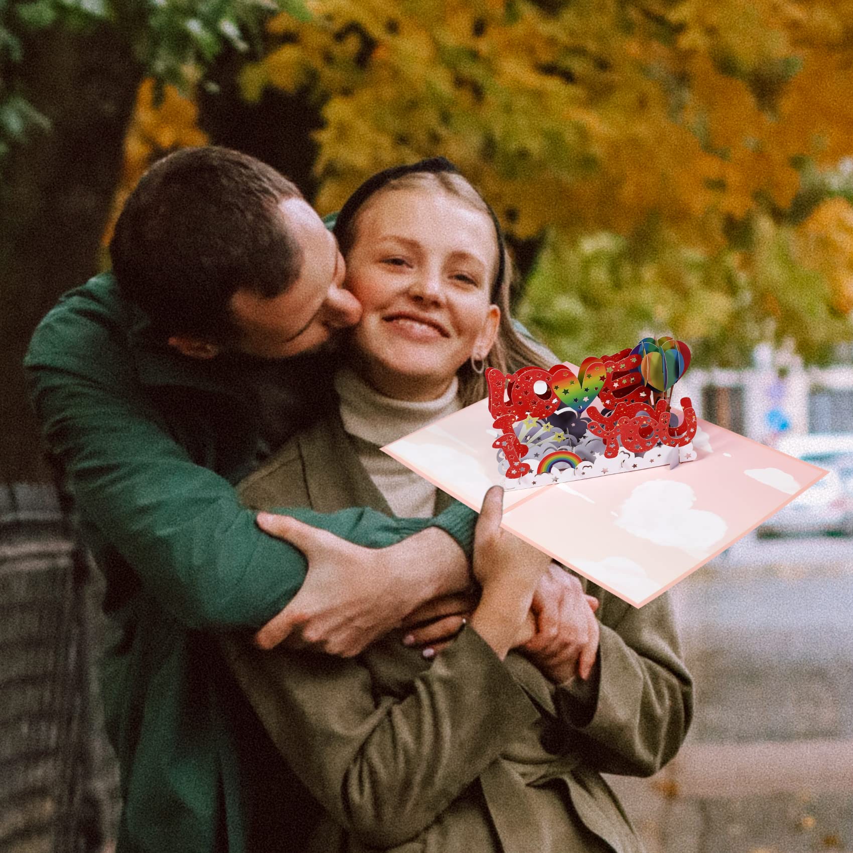 Magic Ants 3D I Love You Pop Up Card - Romantic Greeting Card for Valentine's Day, Anniversaries, and Special Occasions - Express Your Love with this Unique Card for Her