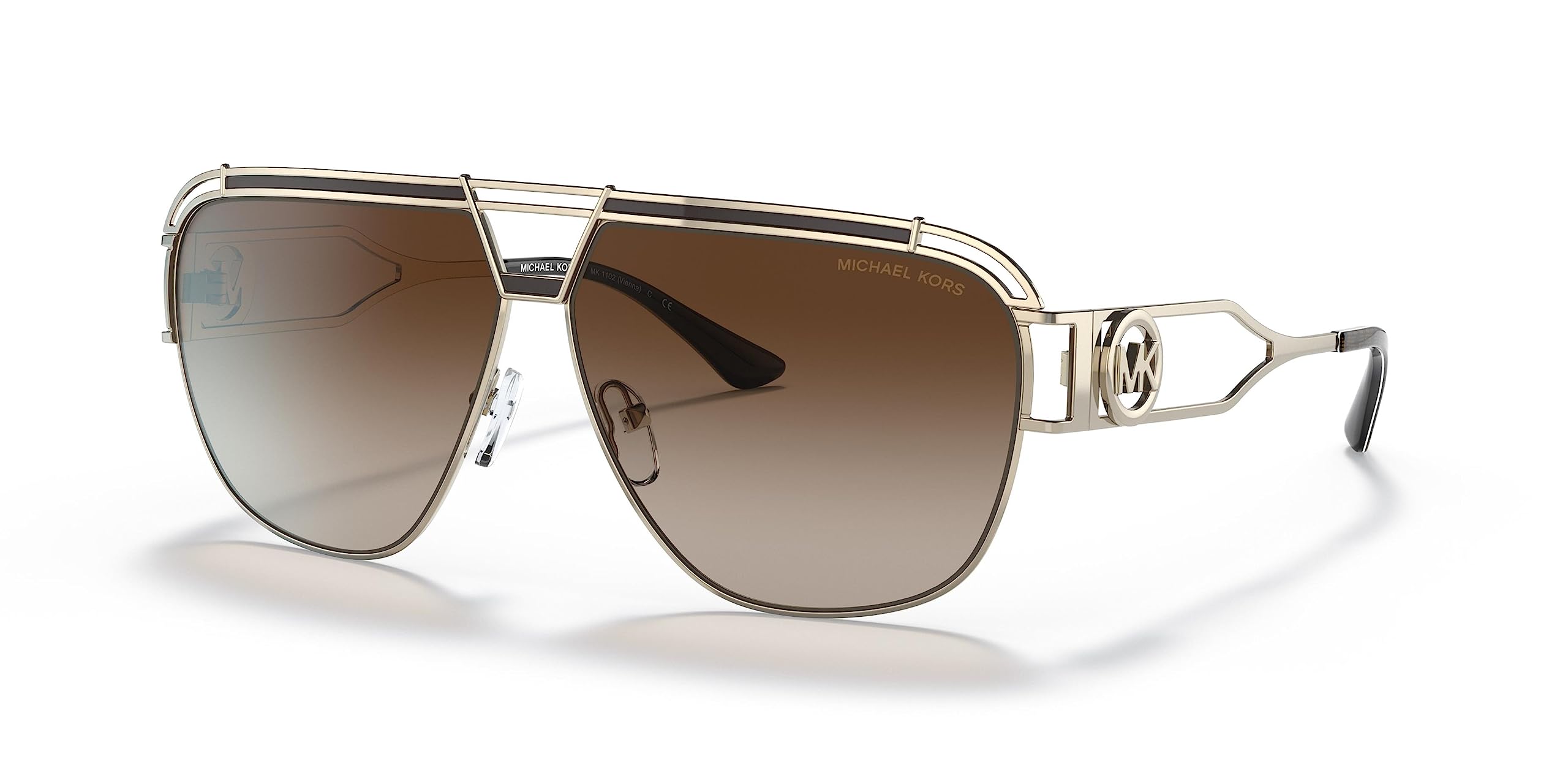 Michael Kors 61 mm MK1102 Vienna Light Gold/Smoke Gradient One Size