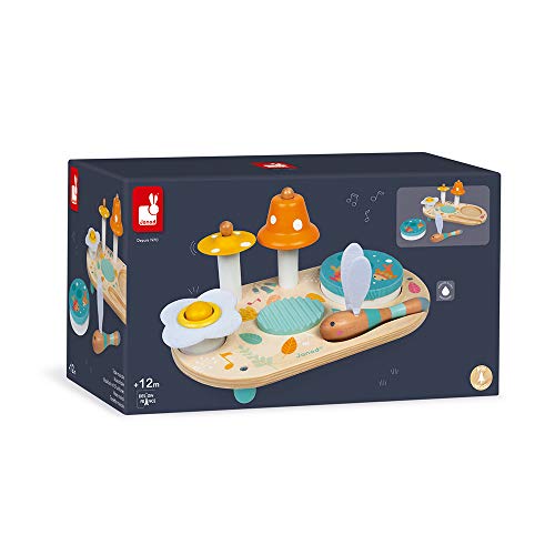 Janod Pure Musical Table - Wooden Musical Instrument Set β Ages 1+ - J05164