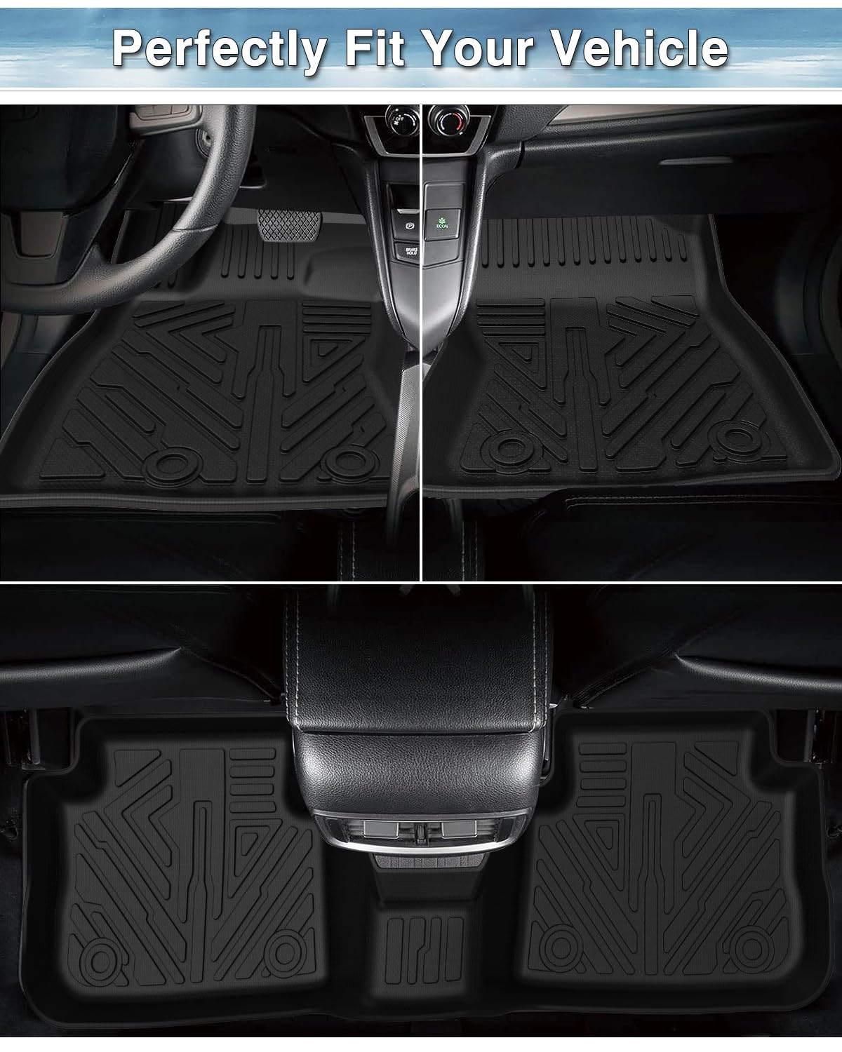 Mixsuper Custom Fit Cargo Liner for 2021-2023 Ford Bronco 4-Door Models, Trunk Liner Bronco Accessories All Weather Rear Cargo Trunk Mat Black (Not Fit Ford Bronco Sport)