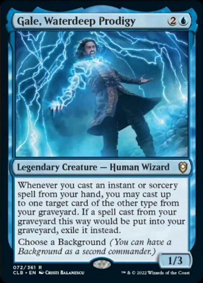 Magic: the Gathering - Gale, Waterdeep Prodigy (072) - Foil - Battle for Baldur's Gate