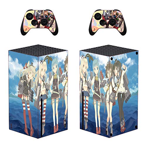 KAJAL MANI X-box-One-Series X Skin Set Kantai 16+ HD Printing Faceplate Protective for Console, Controller Skin Decal