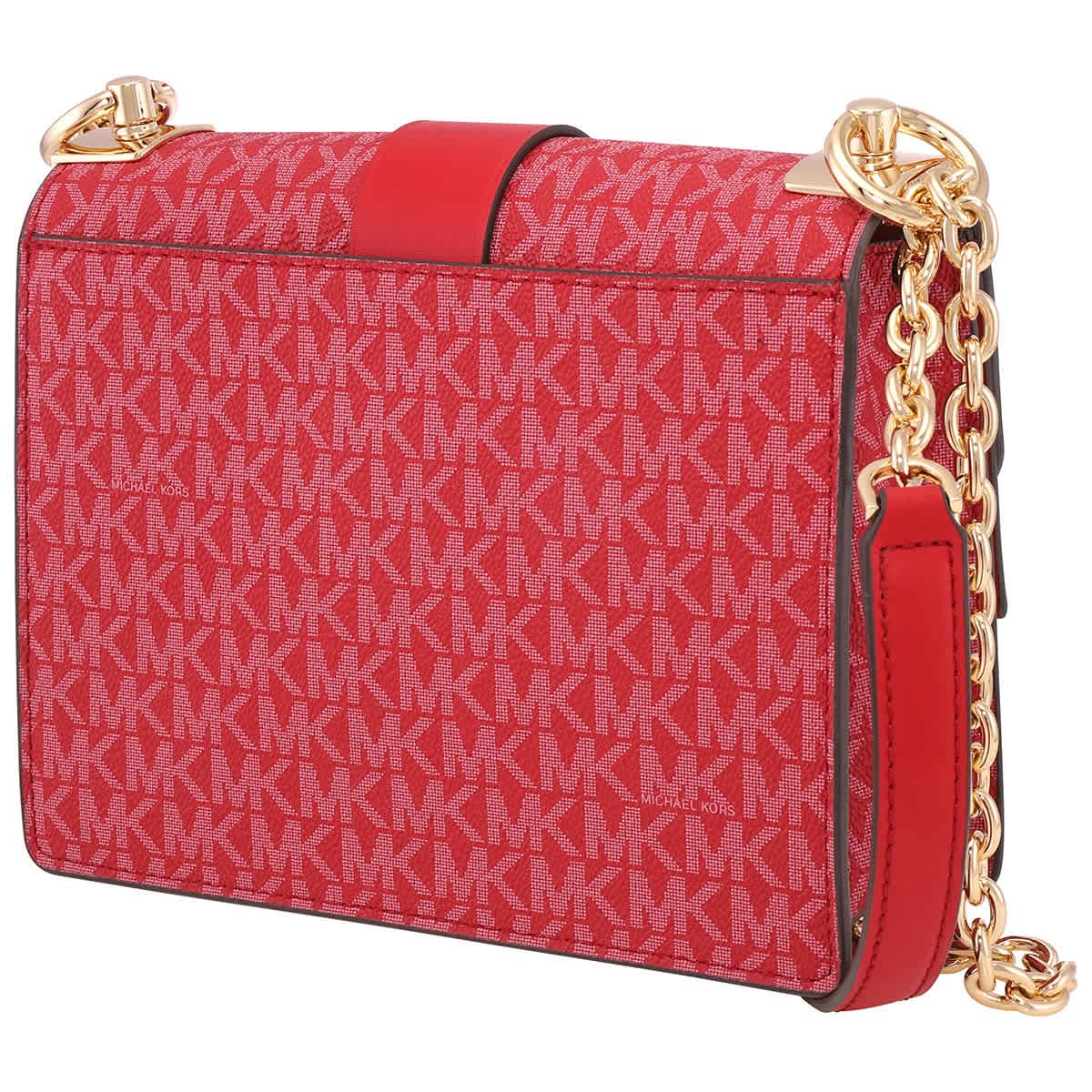 Michael Kors Ladies Greenwich Small Presbyopia Crossbody Bag - Crimson