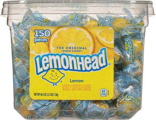 Lemonhead Hard Lemon Candy, Individually Wrapped Candy (150 Count)