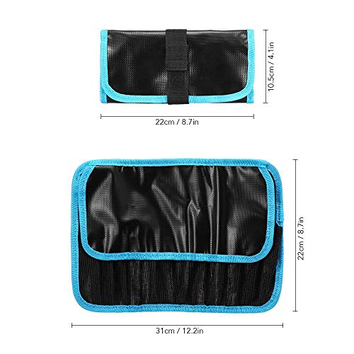 MengK Waterproof PVC Fishing Jig Bag 12 Pockets Protective Lure Bag Jig Storage Cover Bag Pouch Fishing Baits Tools Accessories Storage Organizer Bag