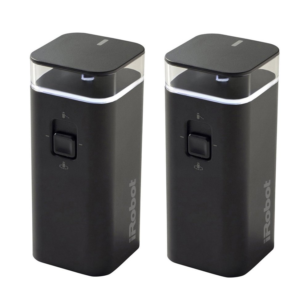 iRobot Authentic Parts Dual Mode Virtual Wall Barrier Compatible with Roomba 600/700/800/900/e/i/s Series Robots (2 Pack)