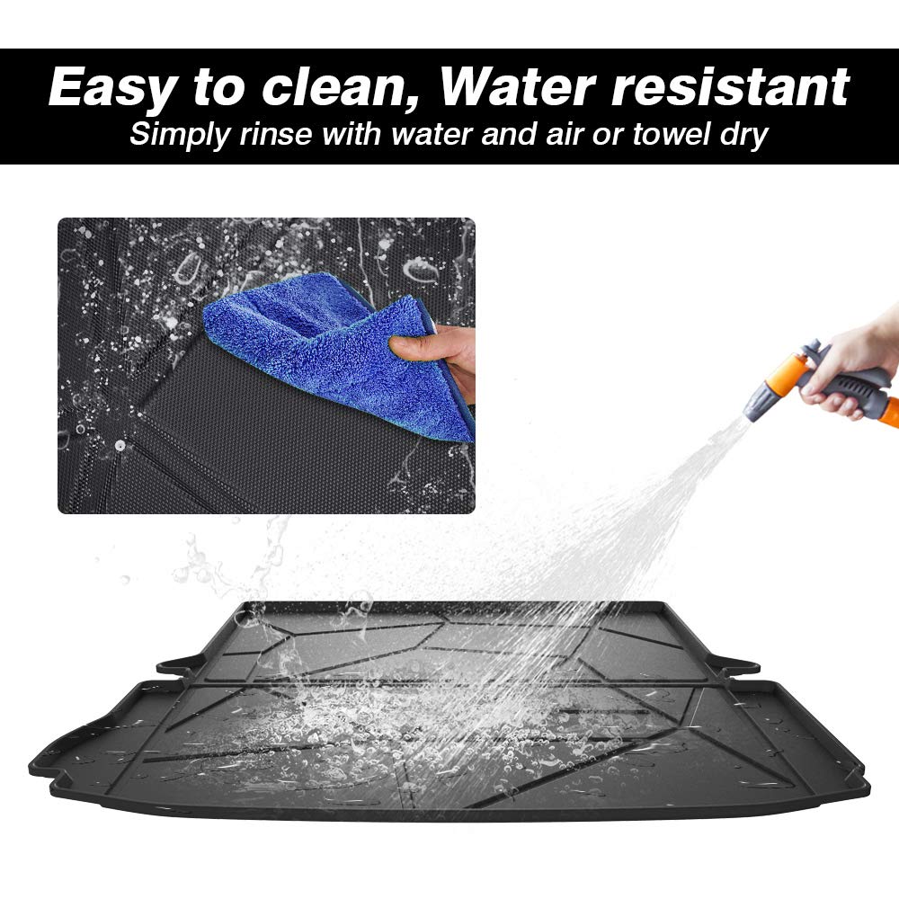 KUST Cargo Mat for 2011-2019 Ford Explorer Cargo Liner All Weather Trunk Floor Mat Black TPO Non-Slip