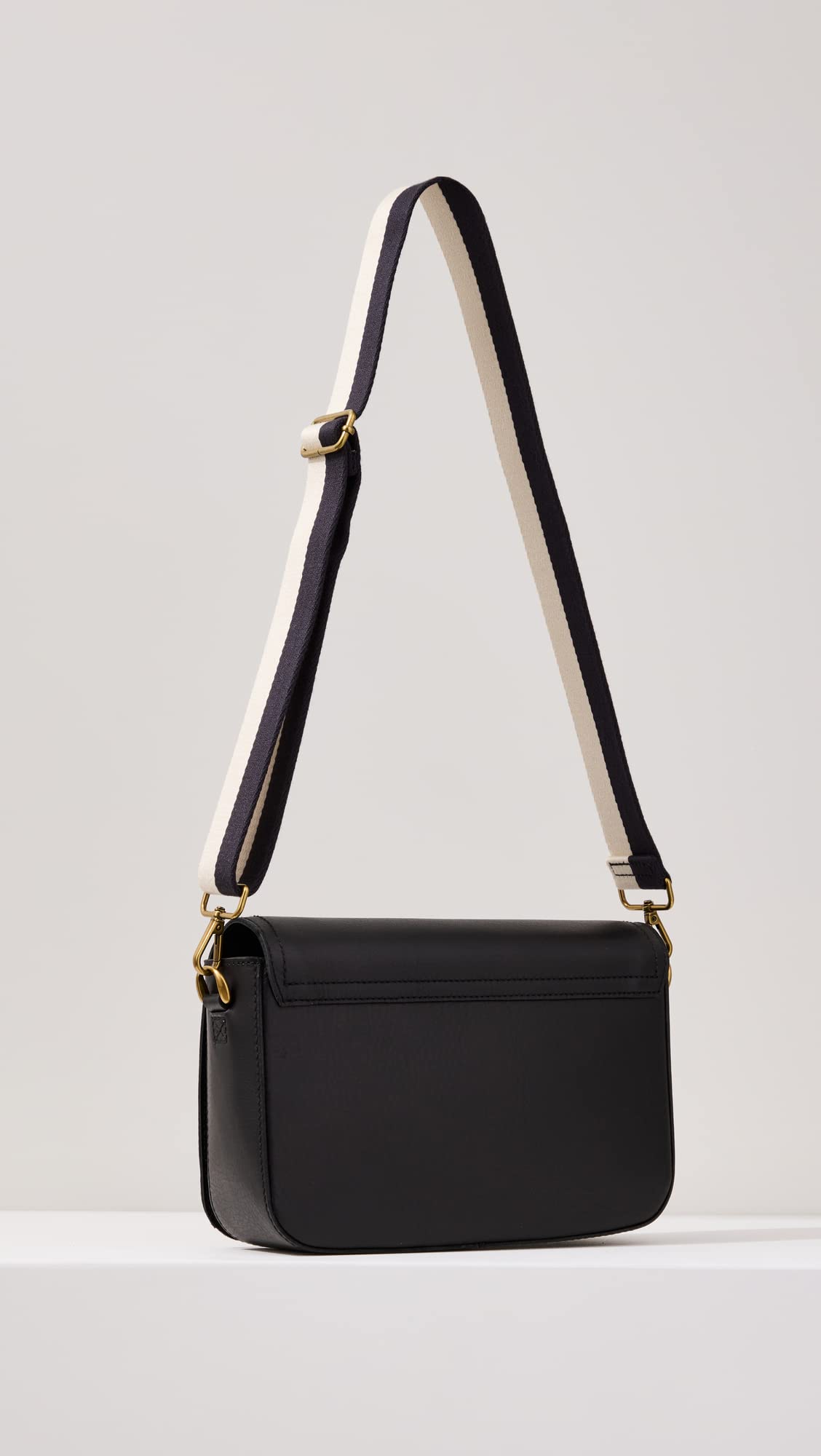 Madewell Women's Transport Flap Shoulder Bag, True Black, One Size