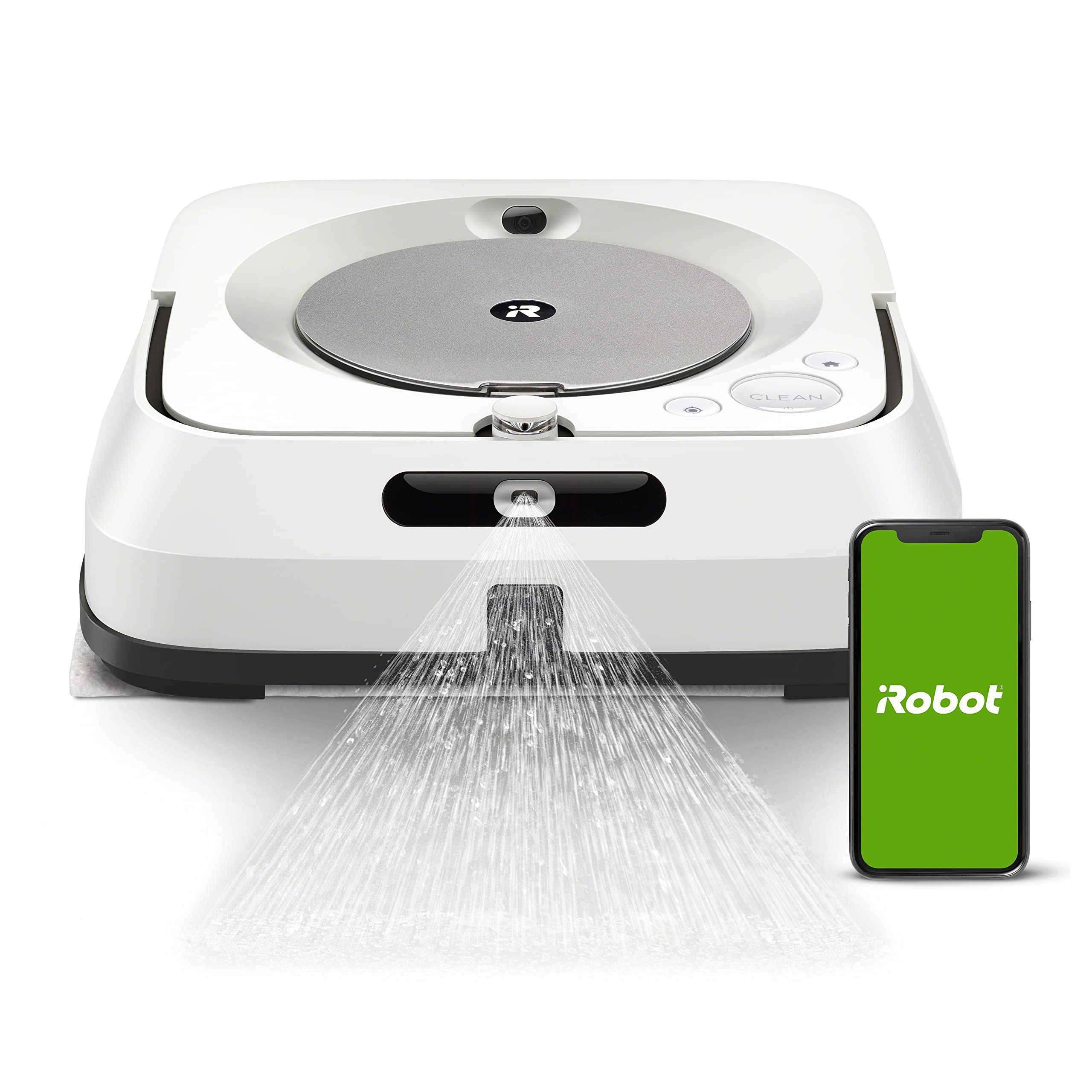 iRobot Braava Jet M6 (6110) Ultimate Robot Mop- Wi-Fi Connected, Precision Jet Spray, Smart Mapping, Works with Alexa, Ideal for Multiple Rooms, Recharges and Resumes (Renewed)