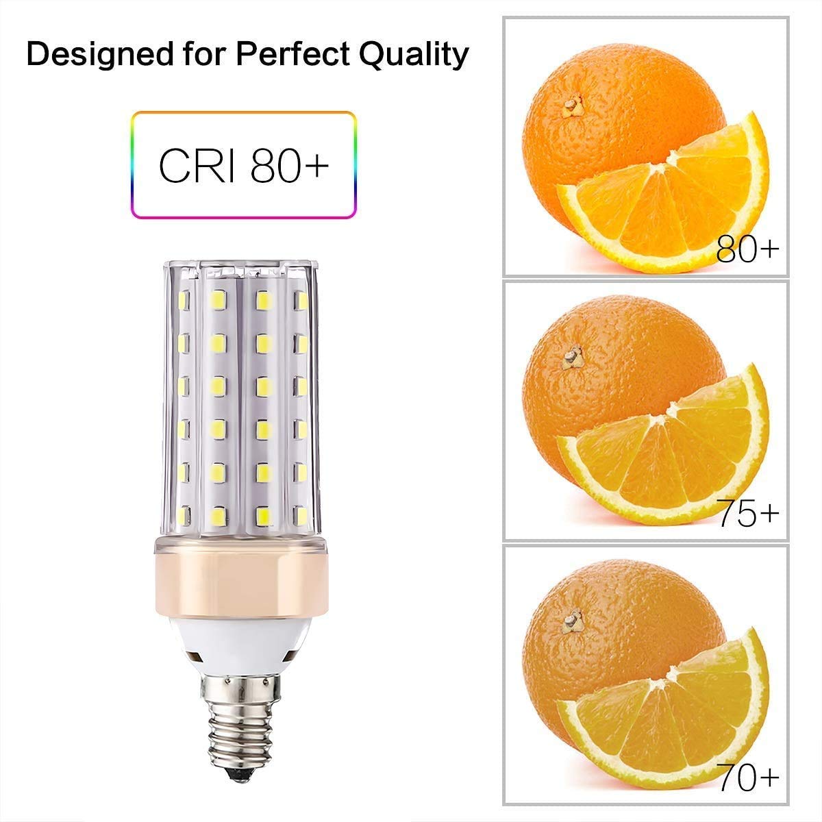 ILAMIQI E12 LED Bulbs Dimmable,10W LED Light Bulbs,100 Watt Equivalent,Neutral White 4000K LED Chandelier Bulbs, Ceiling Fan,Decorative Candle Base, Pack of 3