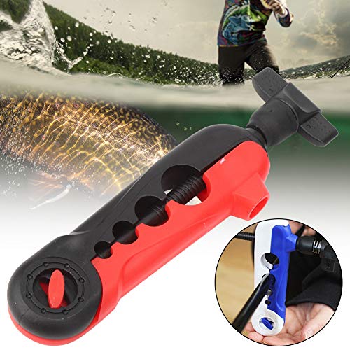 Keenso Fishing Reel Spooler, Fishing Line Winder, Fishing Casting Line Wrapper Accessory(Black red)