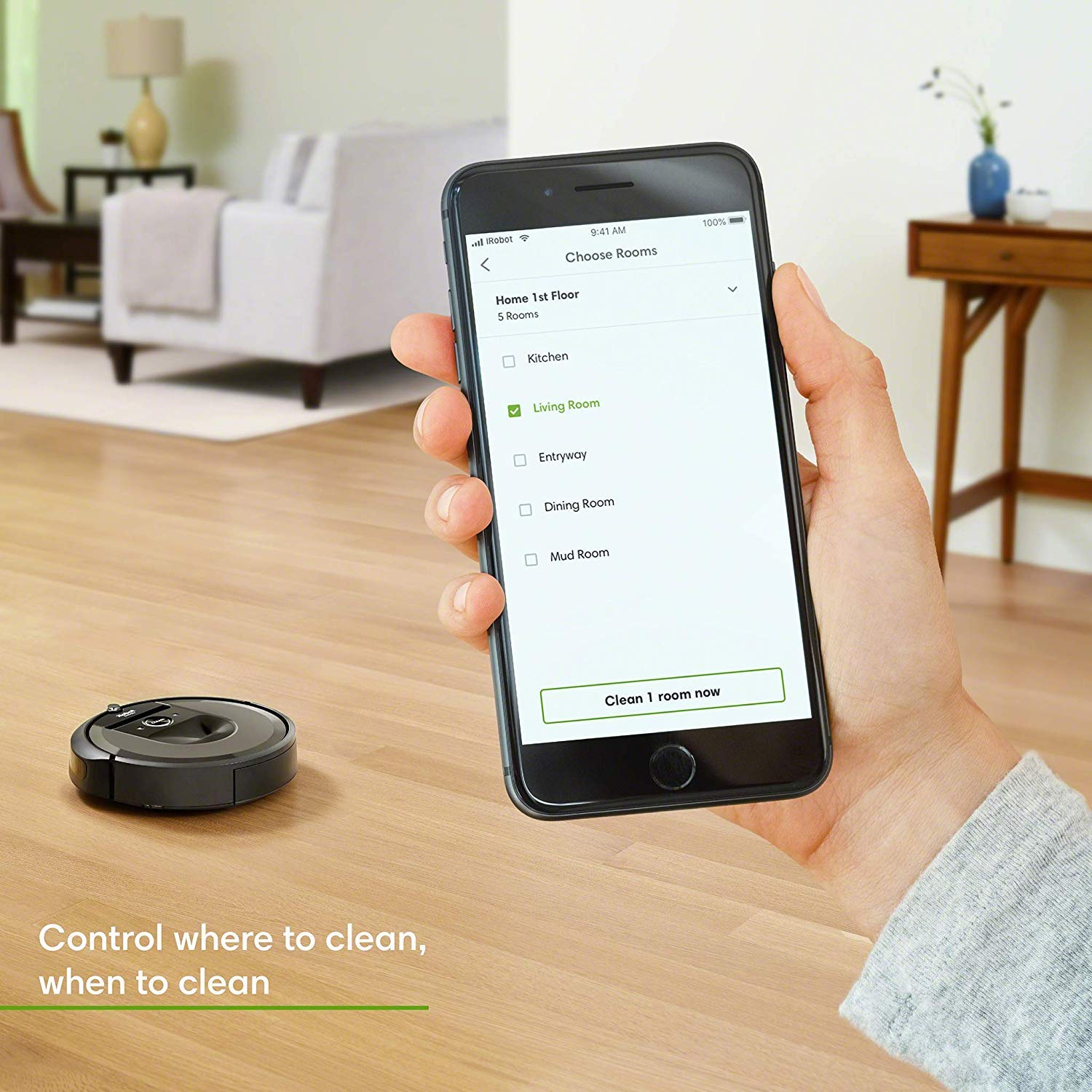 iRobot Roomba i7 7150 Wi-Fi Connected Bundle with Deco Gear Accessory Kit for i7 and 2-YR CPS Enhanced Protection Pack