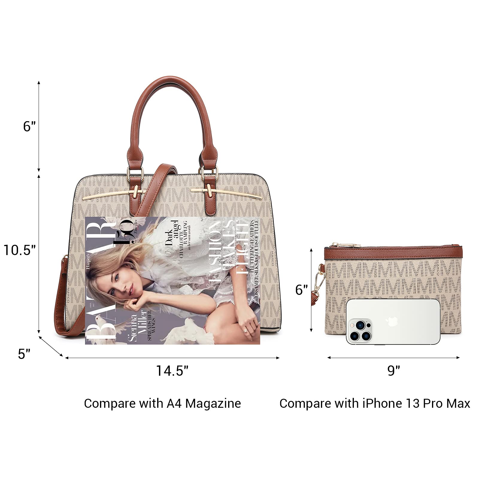 MKP Women Fashion Handbag and Denim Purse