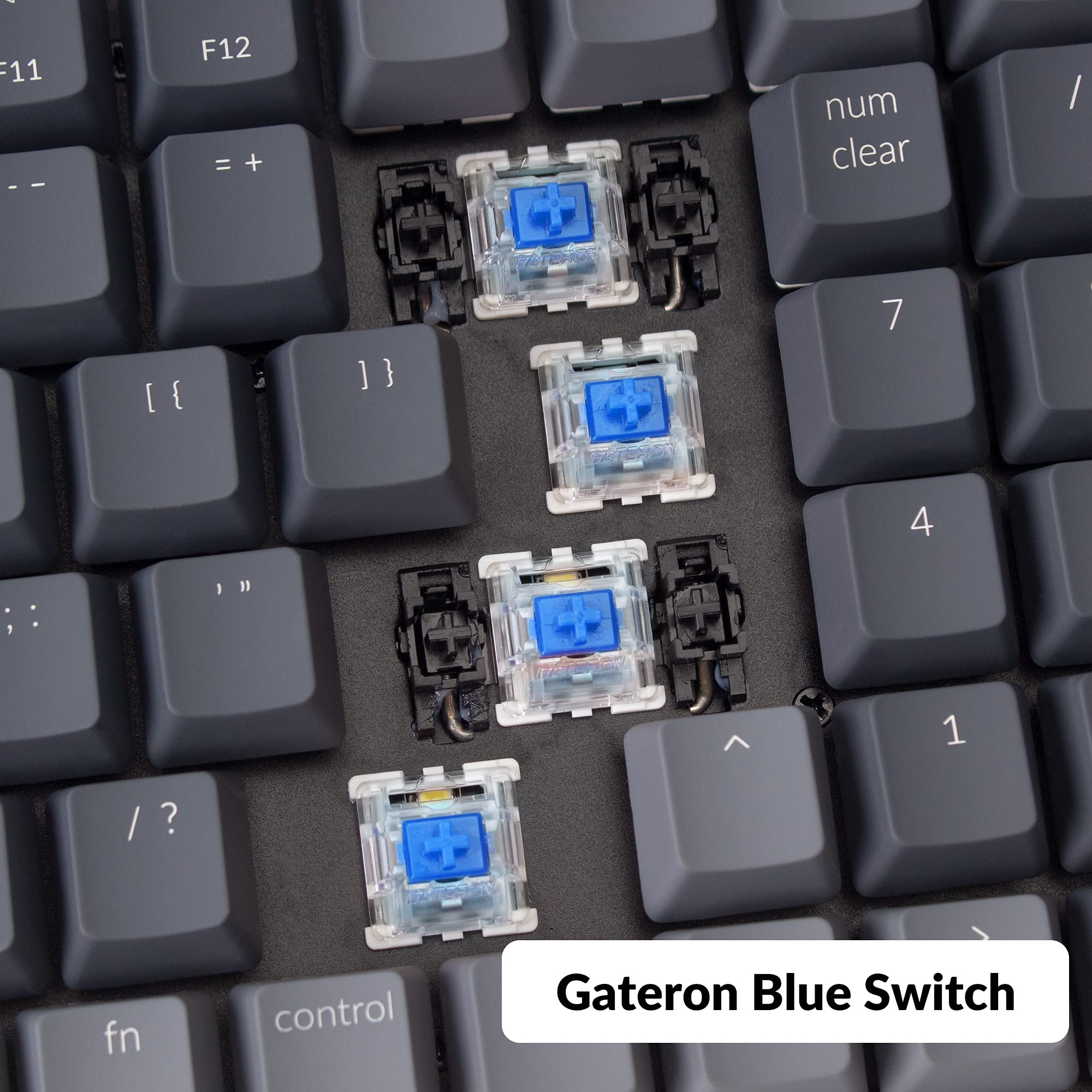 Keychron K4 Wireless Bluetooth 5.1/Wired USB Mechanical Keyboard, Compact 96% Layout 100 Keys Computer Keyboard Gateron G Pro Brown Switch White LED Backlight N-Key Rollover for Mac Windows-Version 2