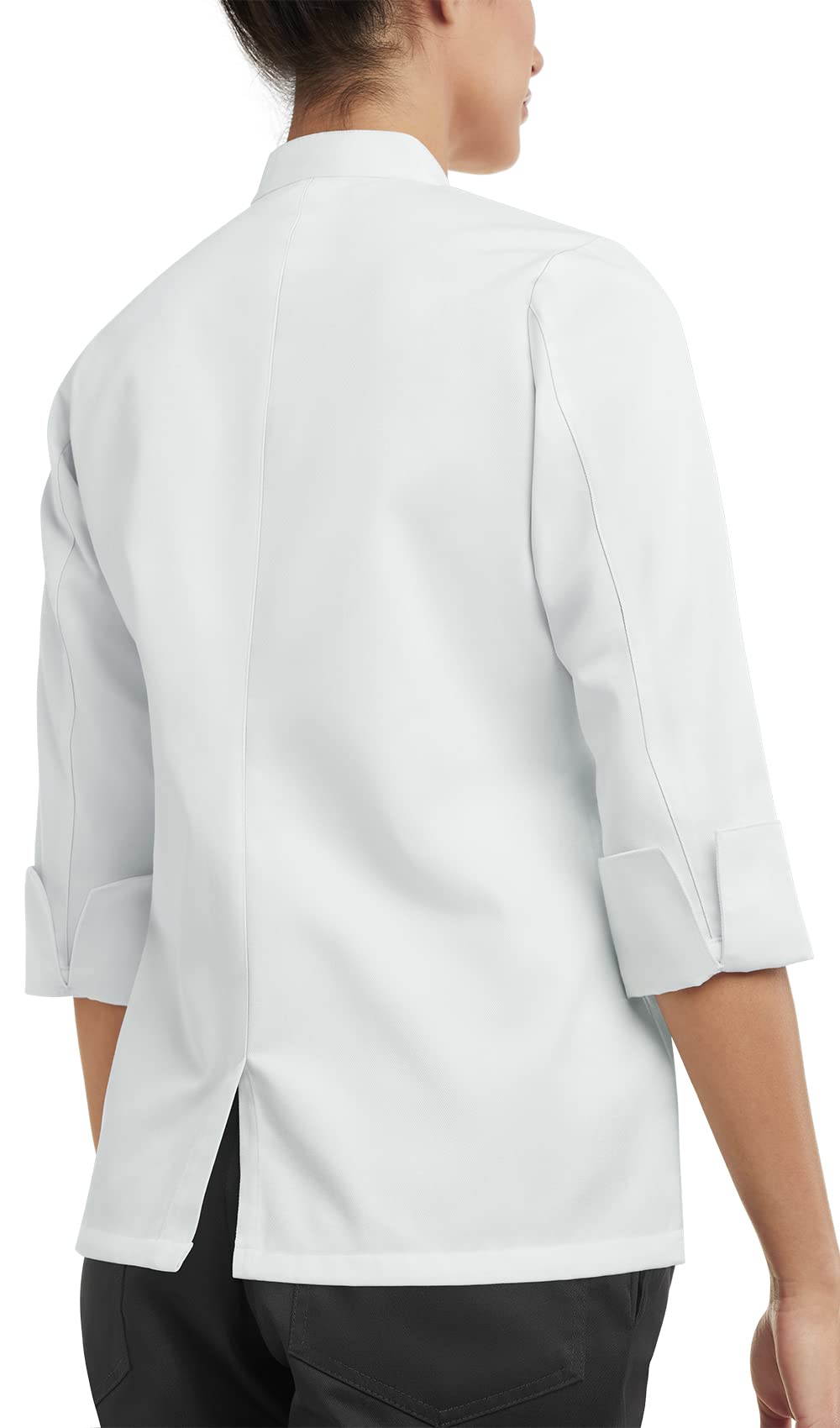 On The Line by ChefUniforms.com Women's 1-Pocket 3/4 Sleeve Chef Coat (White, S)