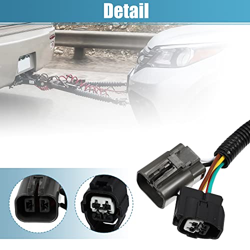 X AUTOHAUX 1 Set 118269 Vehicle Side 4-Pin 4 Way Trailer Wiring Harness Trailer Converter for Kia Sorento 2011-2020