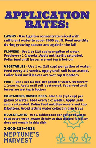 Neptune's Harvest Fish Fertilizer 2-4-1, 36 Ounce