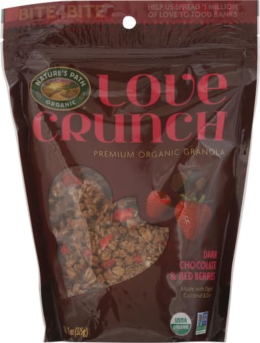 Love Crunch Organic Dark Chocolate and Red Berries Granola, 11.5 Ounce, Non-GMO, Fair Trade, by Nature's Path